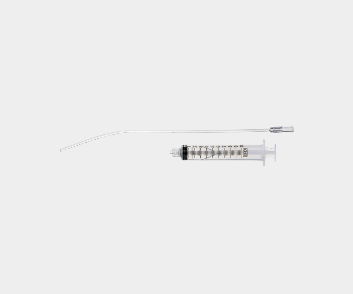 Sterile Single-Use Endometrial Sampler with Syringe